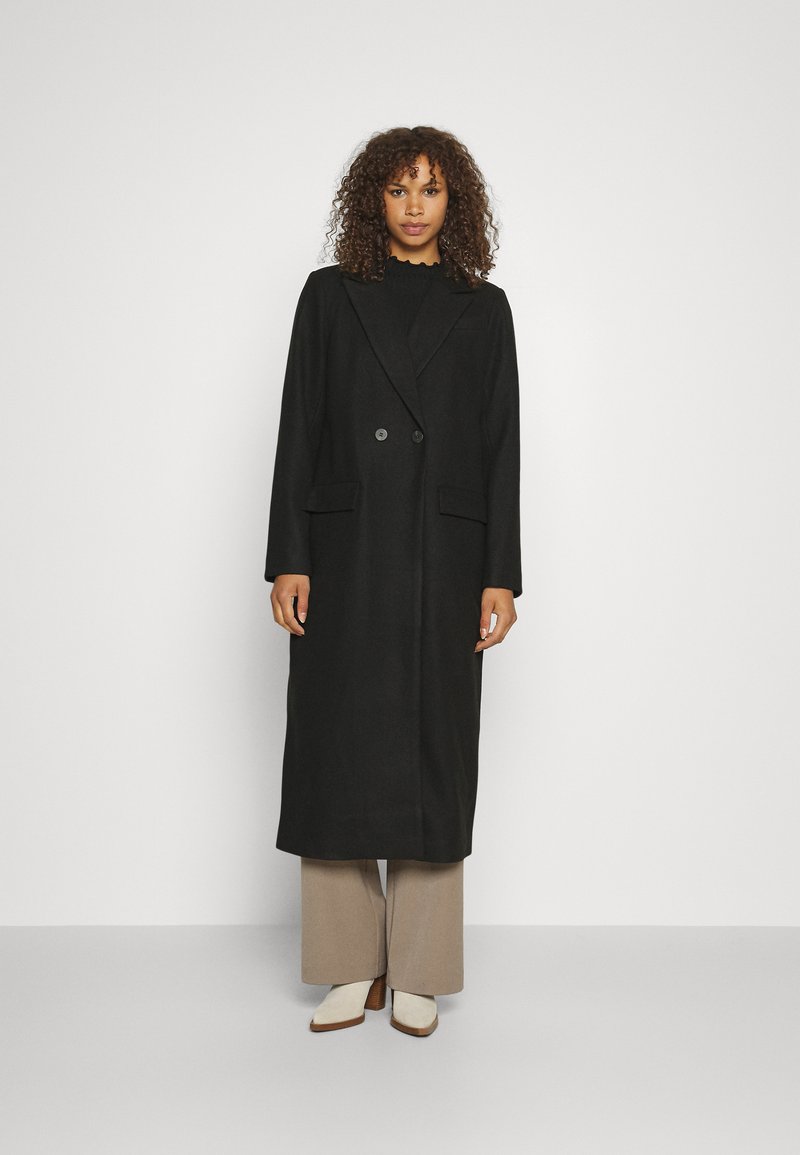 VILA Tall VIMANO MAXI COAT - Klassischer Mantel - black/schwarz ...