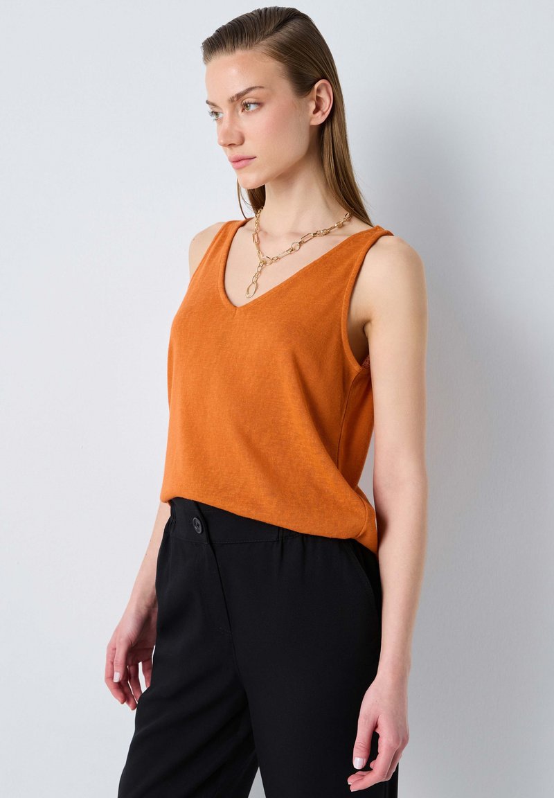 Ipekyol REGULAR FIT WITH STRAPS - Top - orange/arancione - Zalando.it