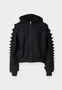Chet Lo SINGLE SPIKE ZIP HOODIE - Zip-up sweatshirt - heather grey/grey ...