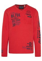 Camp David V MIT USED LOOK - Strickpullover - mission red/rot - Zalando.de
