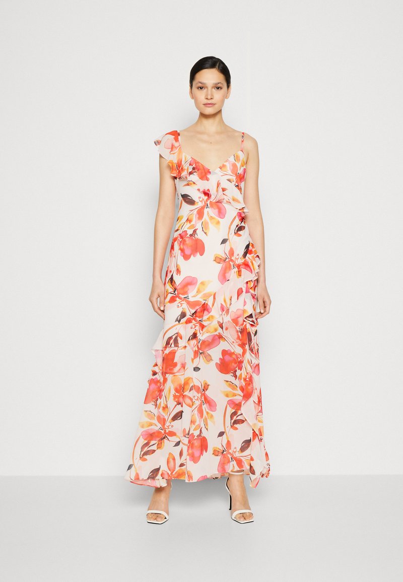 Forever New CHARLIE RUFFLE MIDI - Cocktailklänning - multicoloured ...