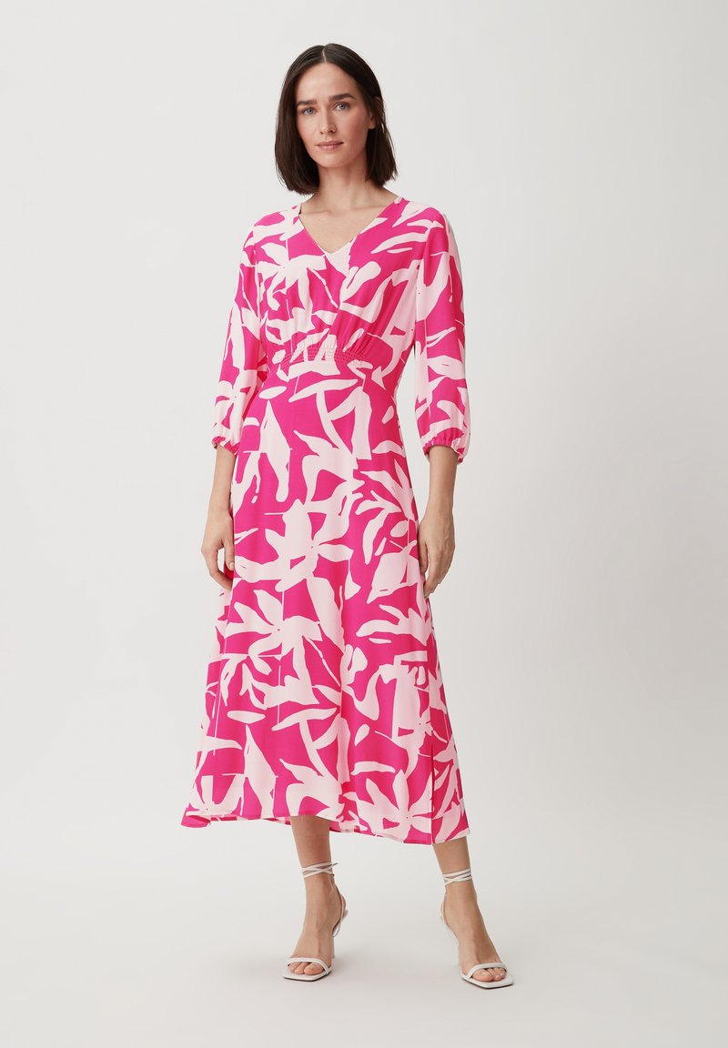 comma MIT CRÊPESTRUKTUR - Freizeitkleid - pink - Zalando.de