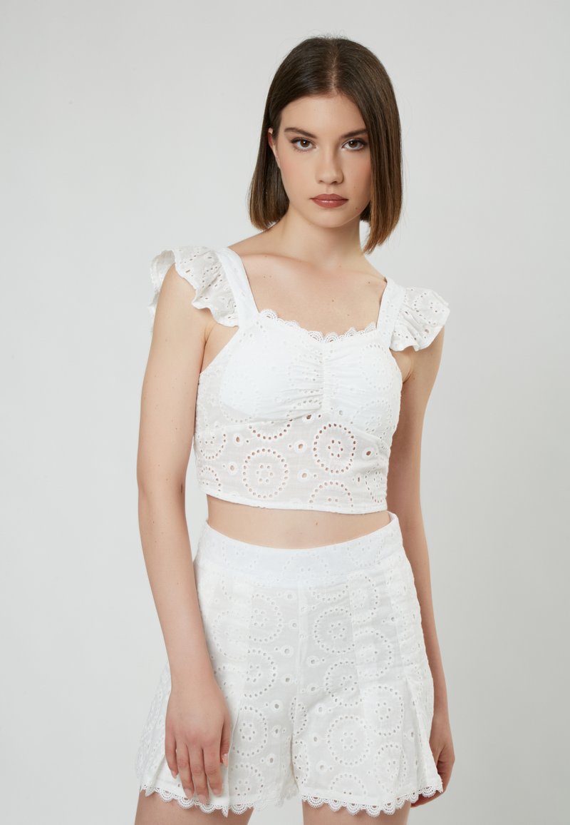 INFLUENCER SANGALLO - Top - white/weiß - Zalando.de