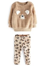 Next COSY - Pyjamas - brown bear/brun - Zalando.se