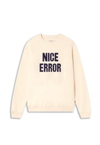 Thinking Mu NICE ERROR - Sweatshirt - off white/off-white - Zalando