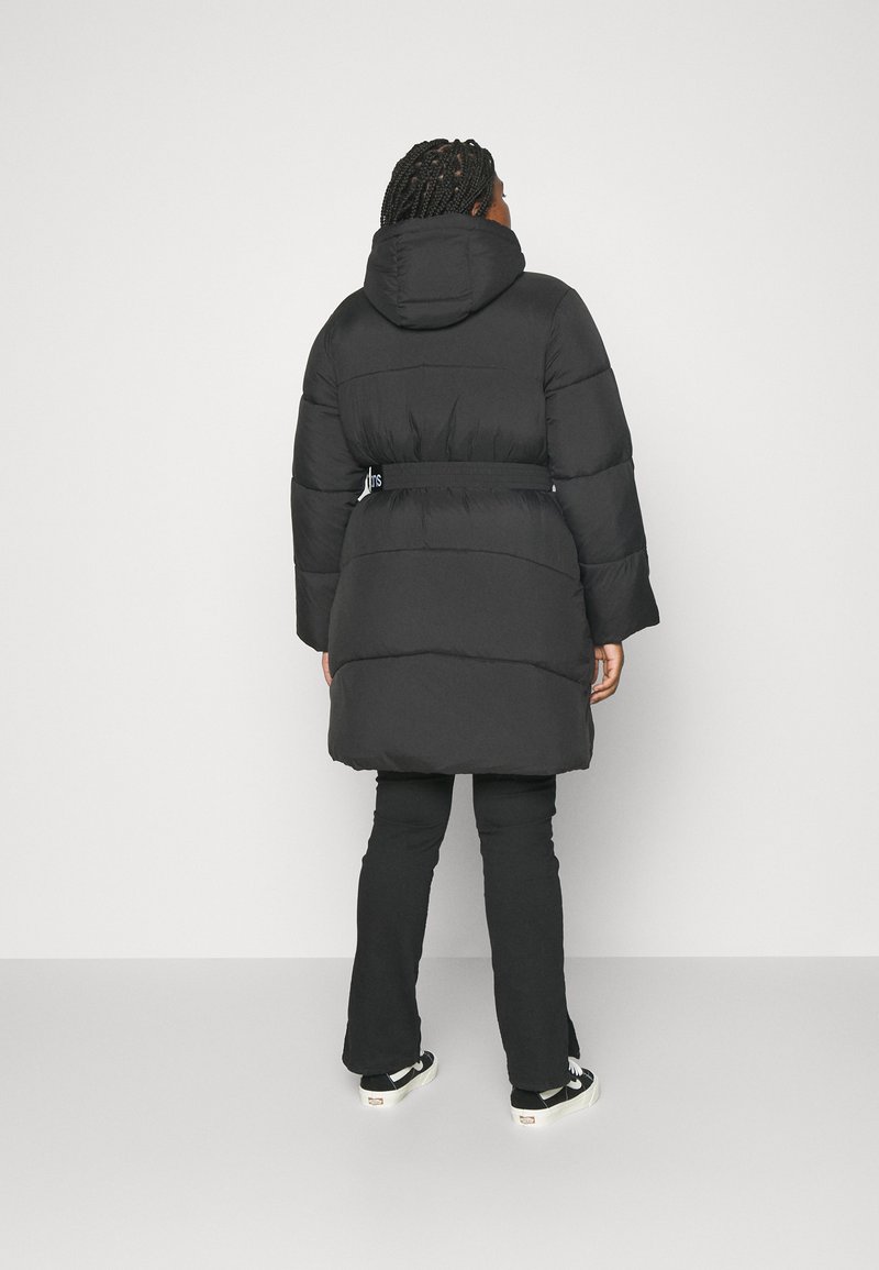 Calvin Klein Jeans Plus Logo Belt Long Puffer Talvitakki Black