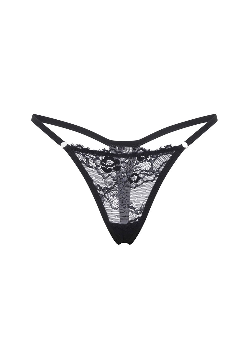 saint sass EVERYDAY SPITZEN - String - black/noir - ZALANDO.FR