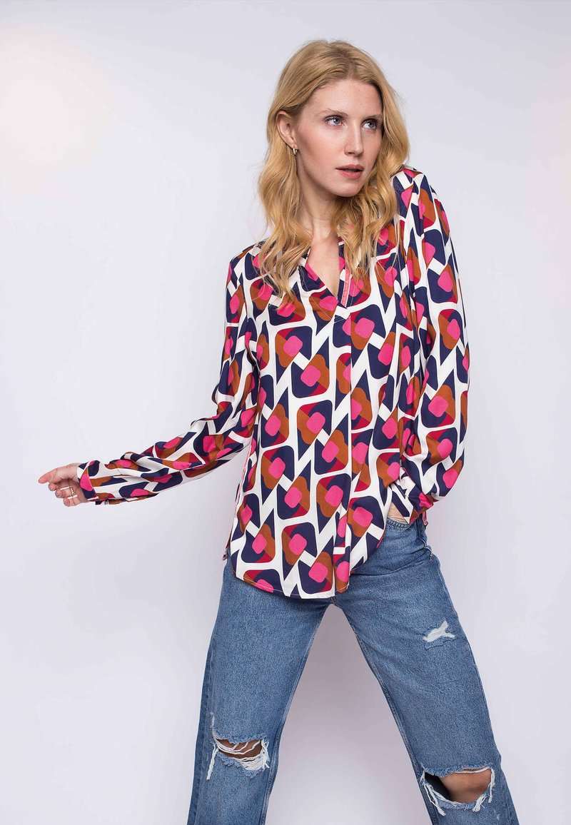 Emily van den Bergh Bluse - white navy/weiß - Zalando.at