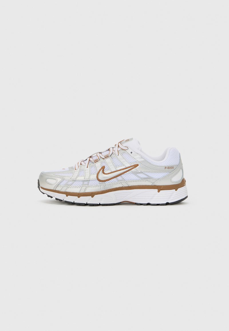 Nike Sportswear P 6000 - Matalavartiset tennarit - white/metallic ...
