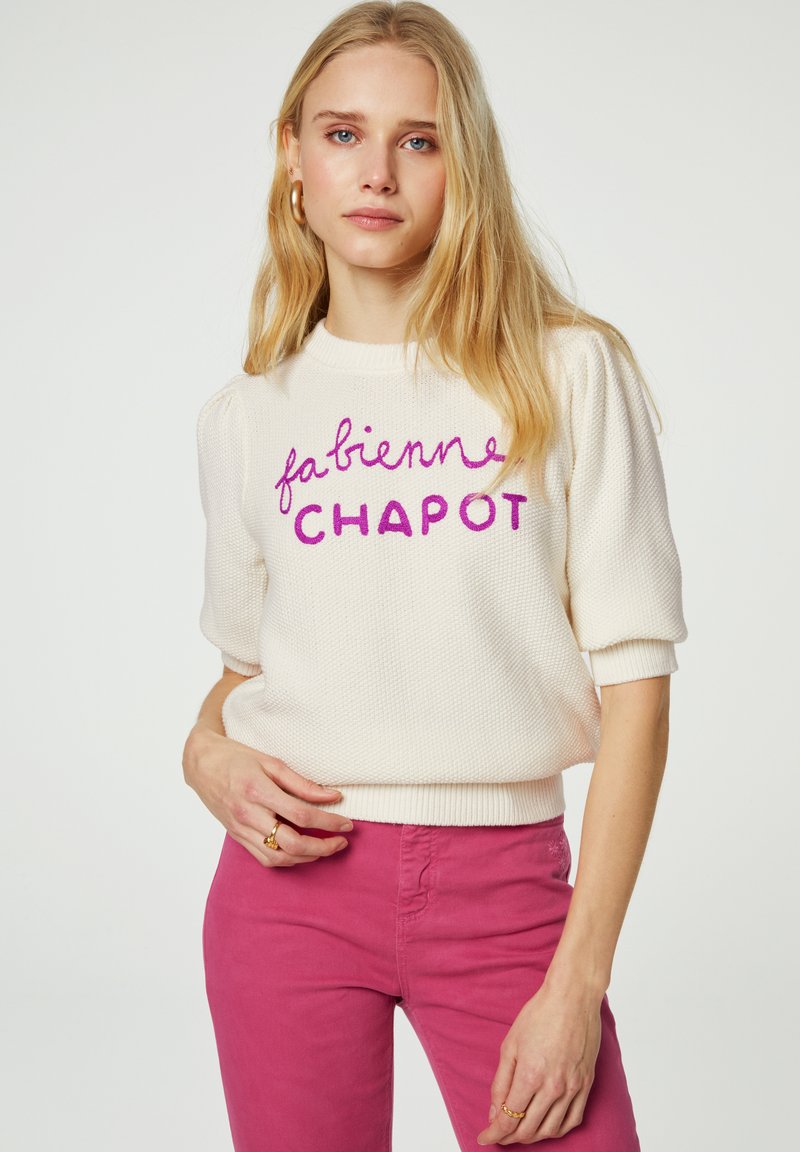 Fabienne Chapot RAVI LOGO - Print T-shirt - white - Zalando