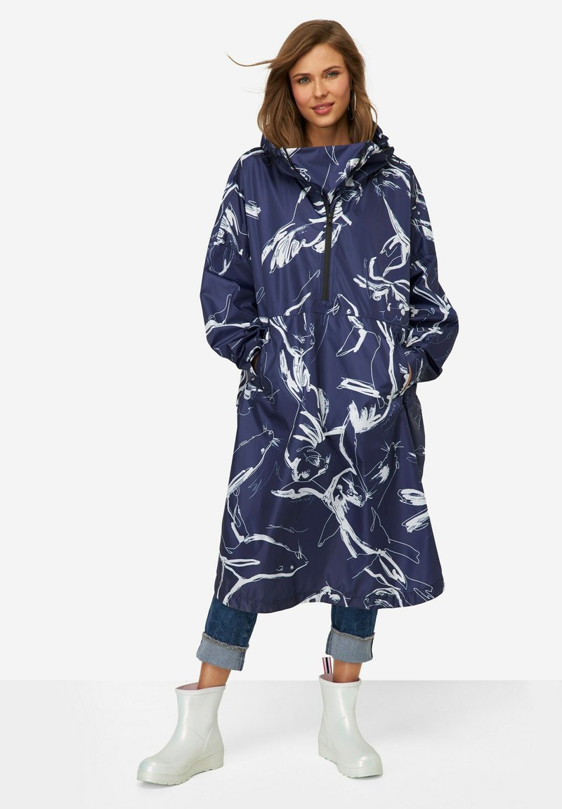 LAURASØN REGENDICHT FUNKTION ROBBEN PRINT ZIPPER LAN - Regnjacka - dark ...