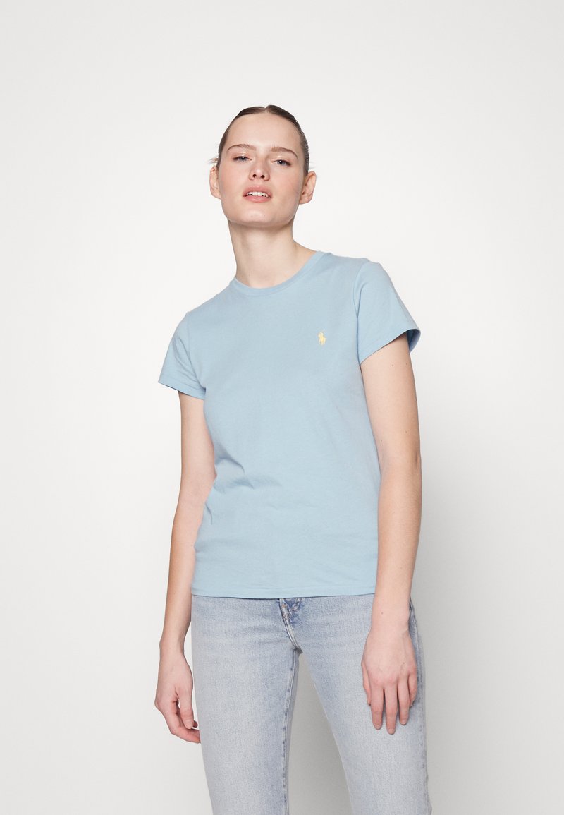 Polo Ralph Lauren COTTON JERSEY CREWNECK TEE - Camiseta básica - powder ...