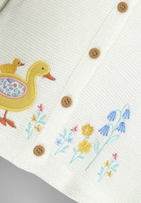 JoJo Maman Bébé REGULAR FIT - DUCK FLORAL APPLIQUÉ - Cardigan - cream ...