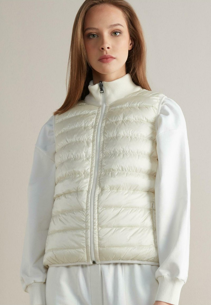 Falconeri REVERSIBLE - Waistcoat - fiocco/white - Zalando.de