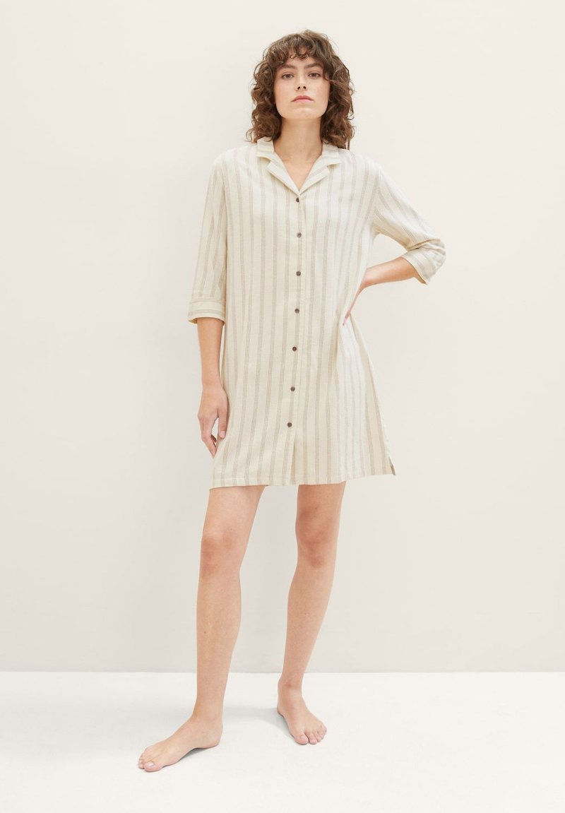 TOM TAILOR Nachthemd - gelb hell streifen/gelb - Zalando.de