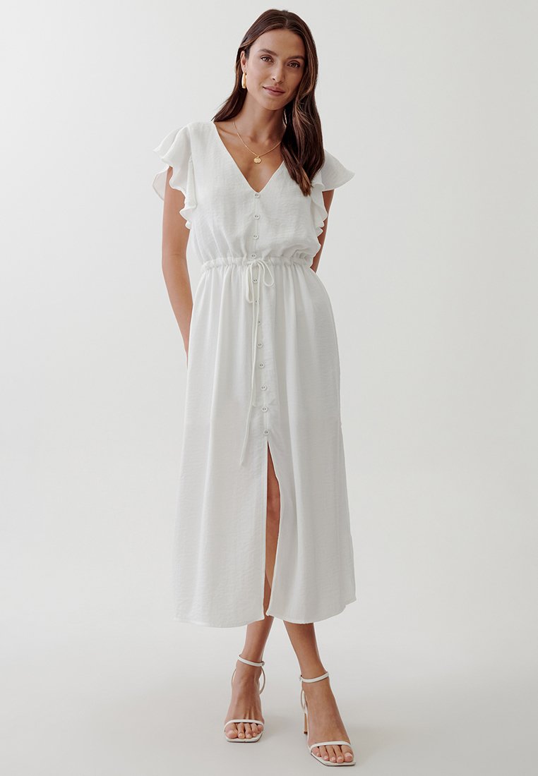 TUSSAH LINDA MIDI - Jurk - white/wit - Zalando.nl