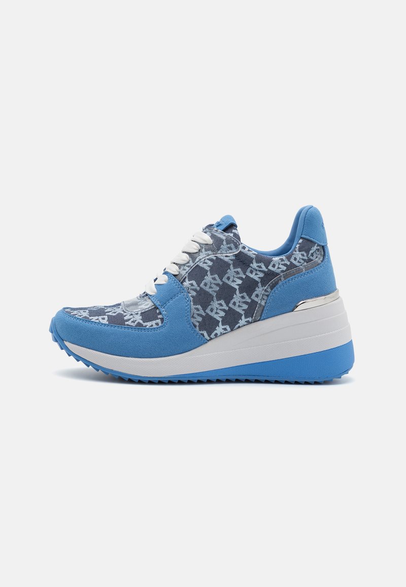 DKNY KAMAY WEDGE - Trainers - cornflower blue/light blue - Zalando.co.uk