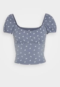 Hollister Co. RUCHED BUST - T-Shirt print - casual black/schwarz ...