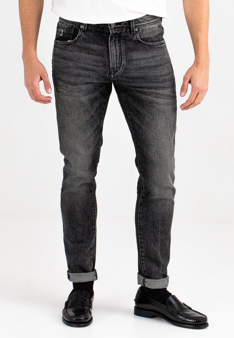 Butcher of Blue SACRAMENTO - Jeans Slim Fit - black med aged/black ...