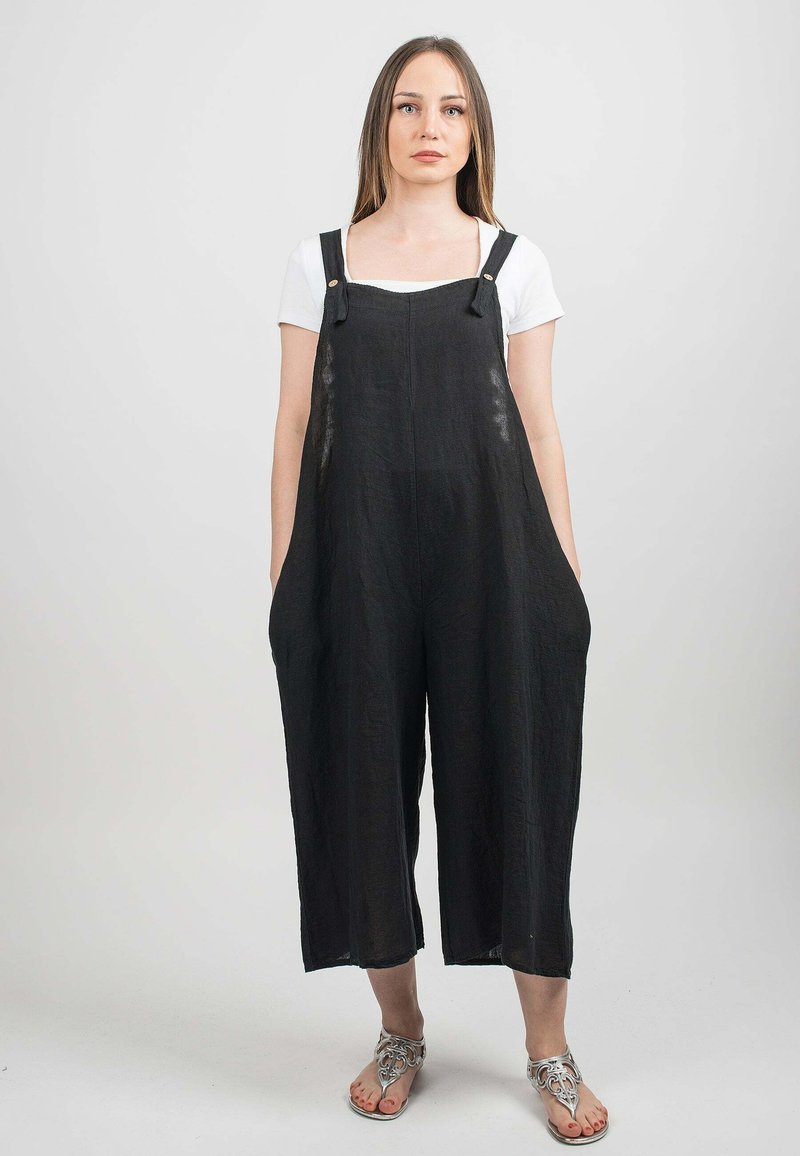 Dalle Piane Cashmere OVERALLS - Dungarees - nero/black - Zalando.ie