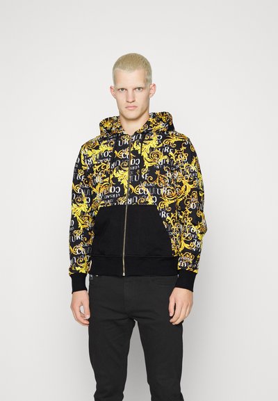 Versace Jeans Couture Vetoketjullinen college - black/gold/musta ...