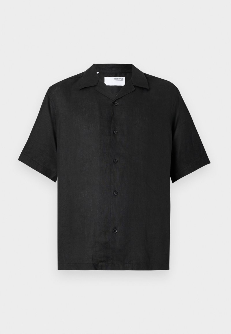 Selected RELAXKYLIAN MIX SS RESORT - Overhemd - black/zwart - Zalando.nl