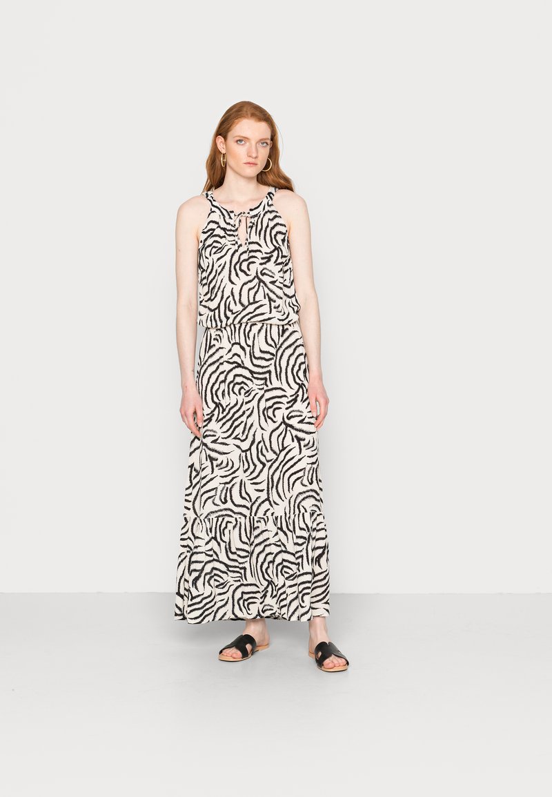 TOM TAILOR AMERICAN NECKLINE DRESS - Maxiklänning - beige - Zalando.se