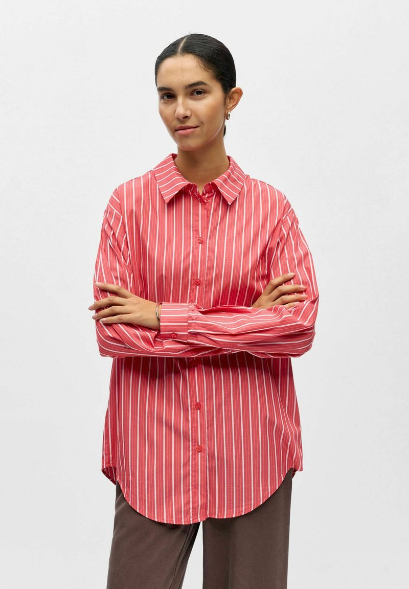 Object Button-down blouse - poinsettia/coral - Zalando