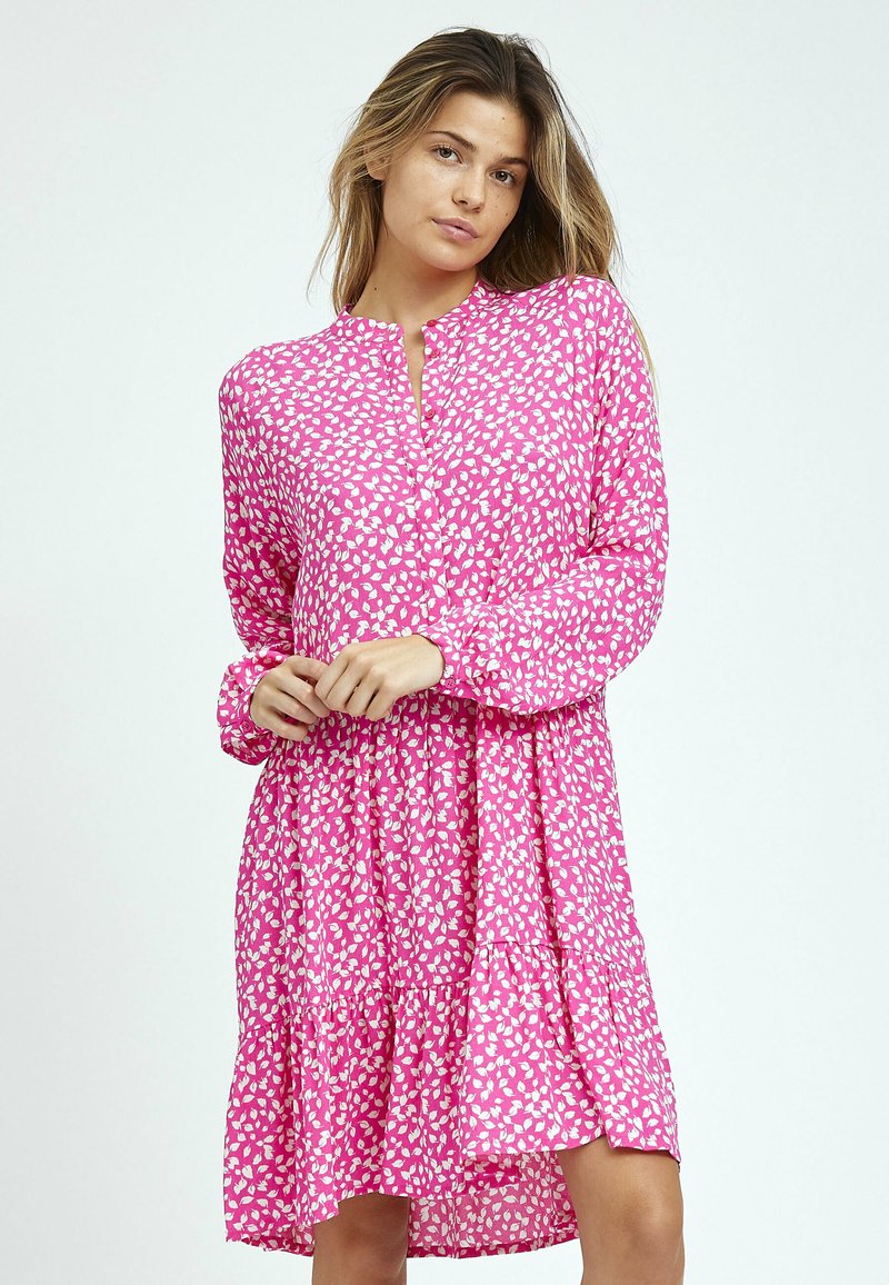 mbyM MARRA M - Skjortklänning - morrisa fuchsia print/ljusrosa - Zalando.se