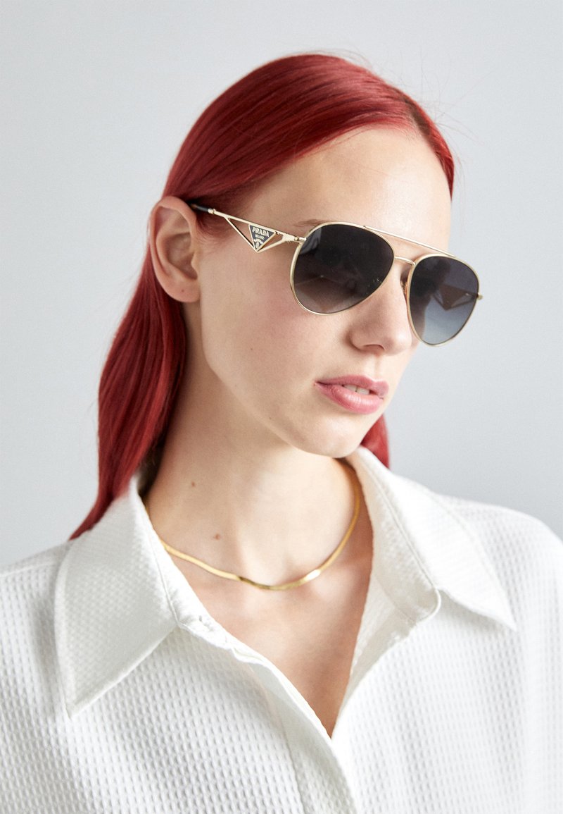 Prada Blue Light Brillen - pale gold/goldfarben - Zalando.ch