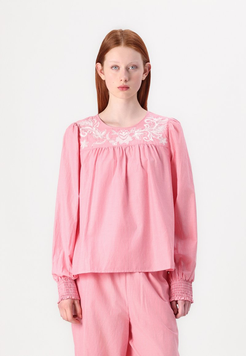 Pieces PCSARAH - Blouse - pink lemonade/cloud dancer/light pink ...