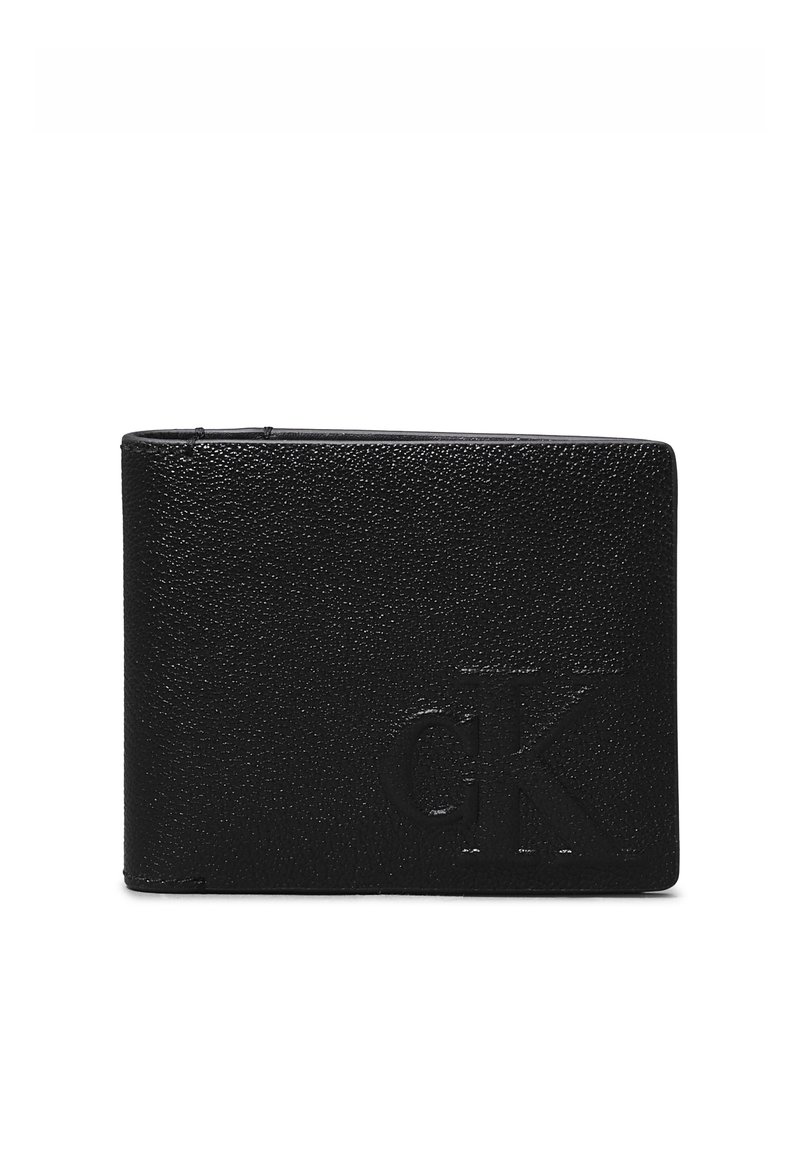 Calvin Klein Jeans EMBOSS BIFOLD COIN UNISEX - Geldbörse - black ...