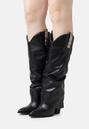 ALDO NEVADA - Cowboy- / bikerstøvler - other black/sort - Zalando.dk