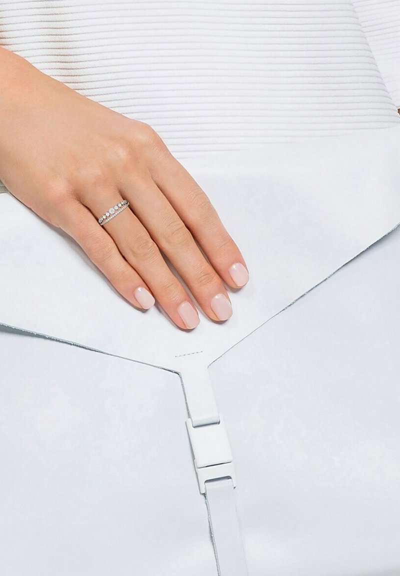 Mes Bijoux RING WHITE GOLD ZIRCONIUM - Anillo - argent/plateado ...