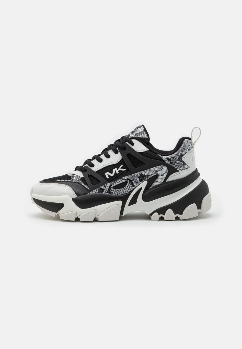 Michael Kors NICK TRAINER - Sneakers low - black/optic white/negru ...