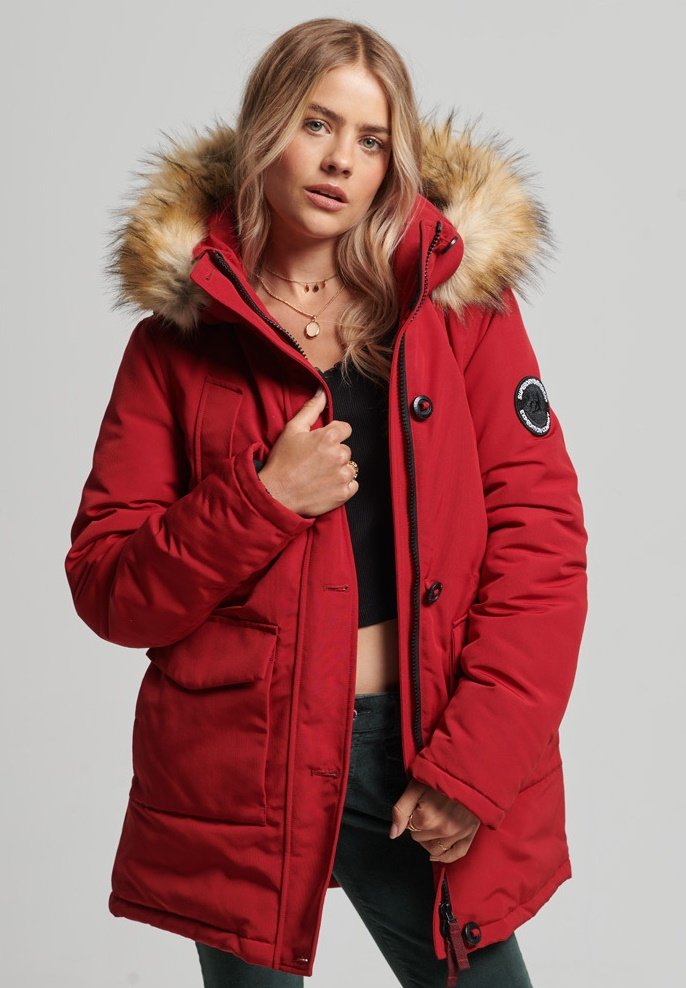 Superdry EVEREST - Winter coat - red - Zalando.ie