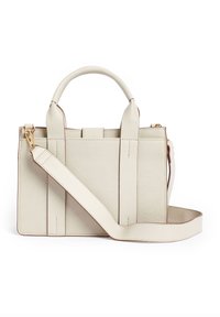 Next LEATHER SMALL HANDHELD TOTE BAG - Handbag - bone/beige - Zalando