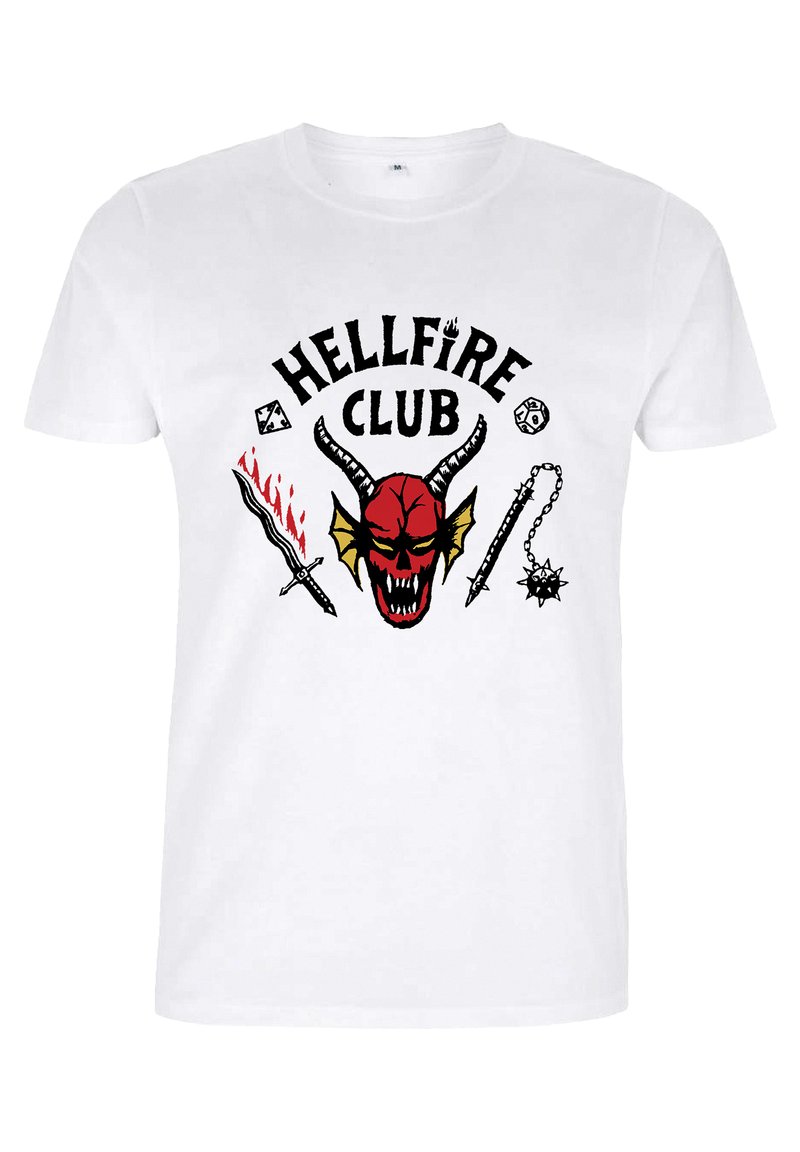 Henry Tiger STRANGER THINGS HELLFIRE CLUB - Triko s potiskem - white ...