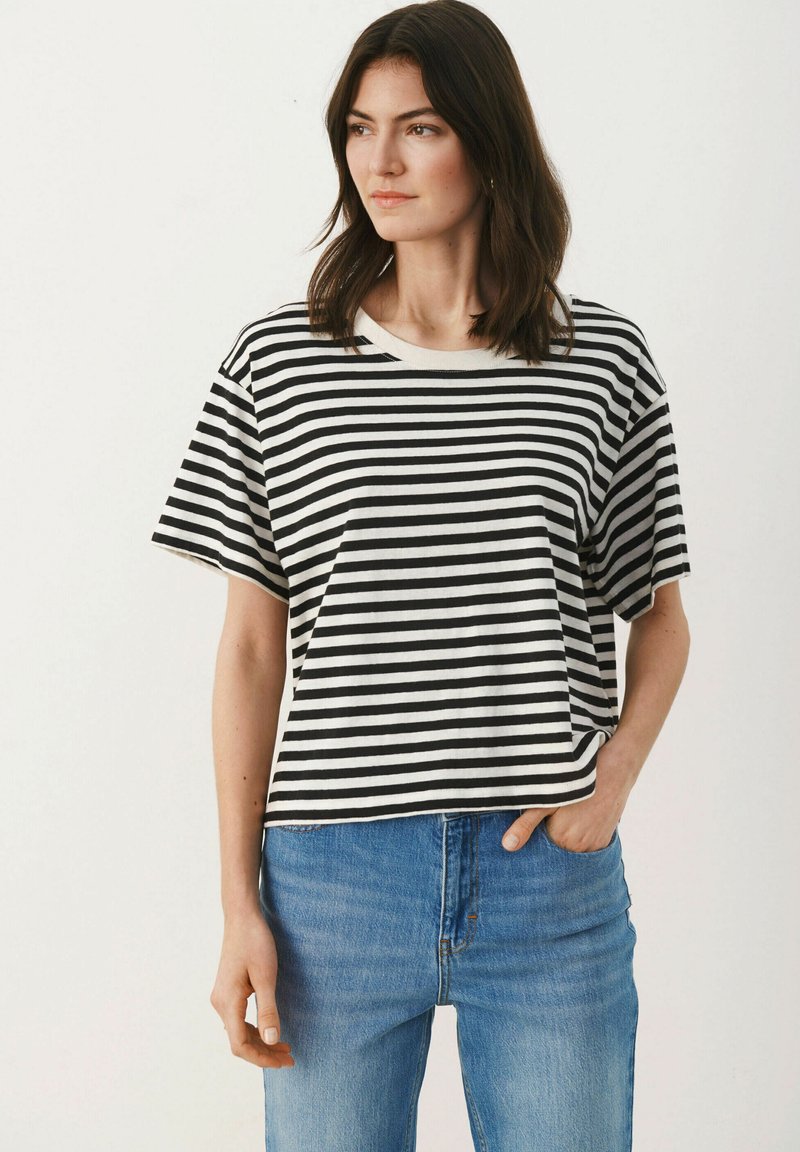 Part Two BETSEYPW TS - Print T-shirt - black stripe/black - Zalando.ie