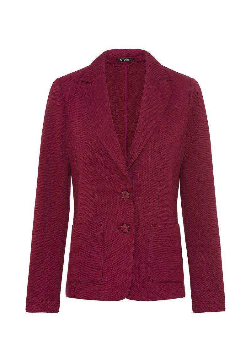 Olsen MIT REVERSKRAGEN - Blazer - bordeaux/bordeauxrood - Zalando.nl