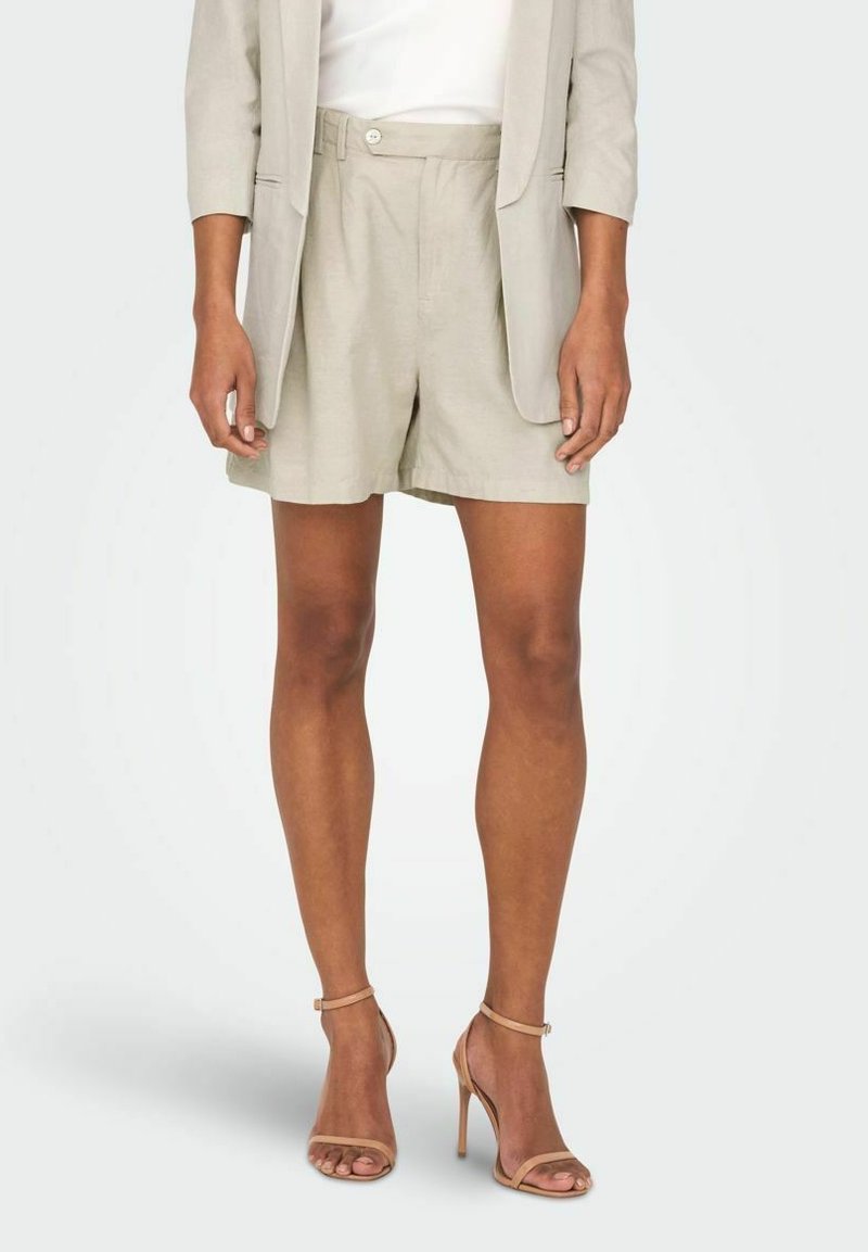 ONLY HIGH WAIST - Short - silver lining/beige - ZALANDO.FR