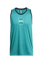 Under Armour UA HOOPS PERFORMANCE - Linne - circuit teal / black ...