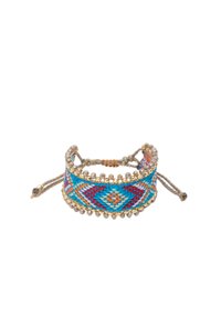 NALI Armband - blue light blue burgundy orange/blau - Zalando