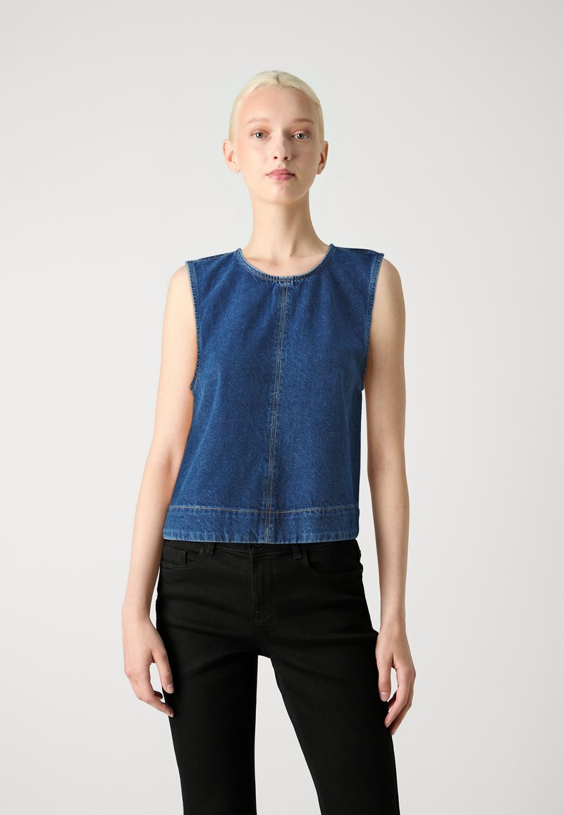 ONLY ONLDORSI - Bluse - medium blue denim/blå denim - Zalando.no