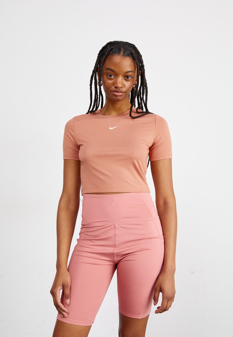 Nike Sportswear TEE SLIM - T-Shirt basic - terra blush/mehrfarbig - Zalando.ch