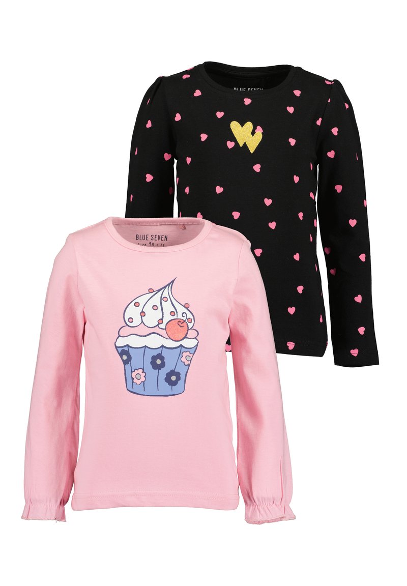 Blue Seven MULTIPACK - 2 PACK - Longsleeve - azalee schwarz aop ...