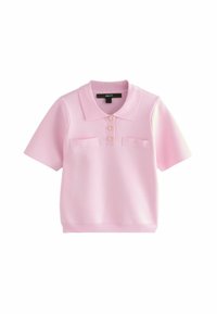 Next REGULAR FIT SMART COLLARED - Piké - pink bright/ljusrosa - Zalando.se