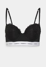Guess BELLE PADDED - Sutien balconette - jet black/negru - Zalando.ro