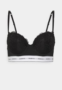 Guess BELLE PADDED - Balconette tipa krūšturis - jet black/melns ...