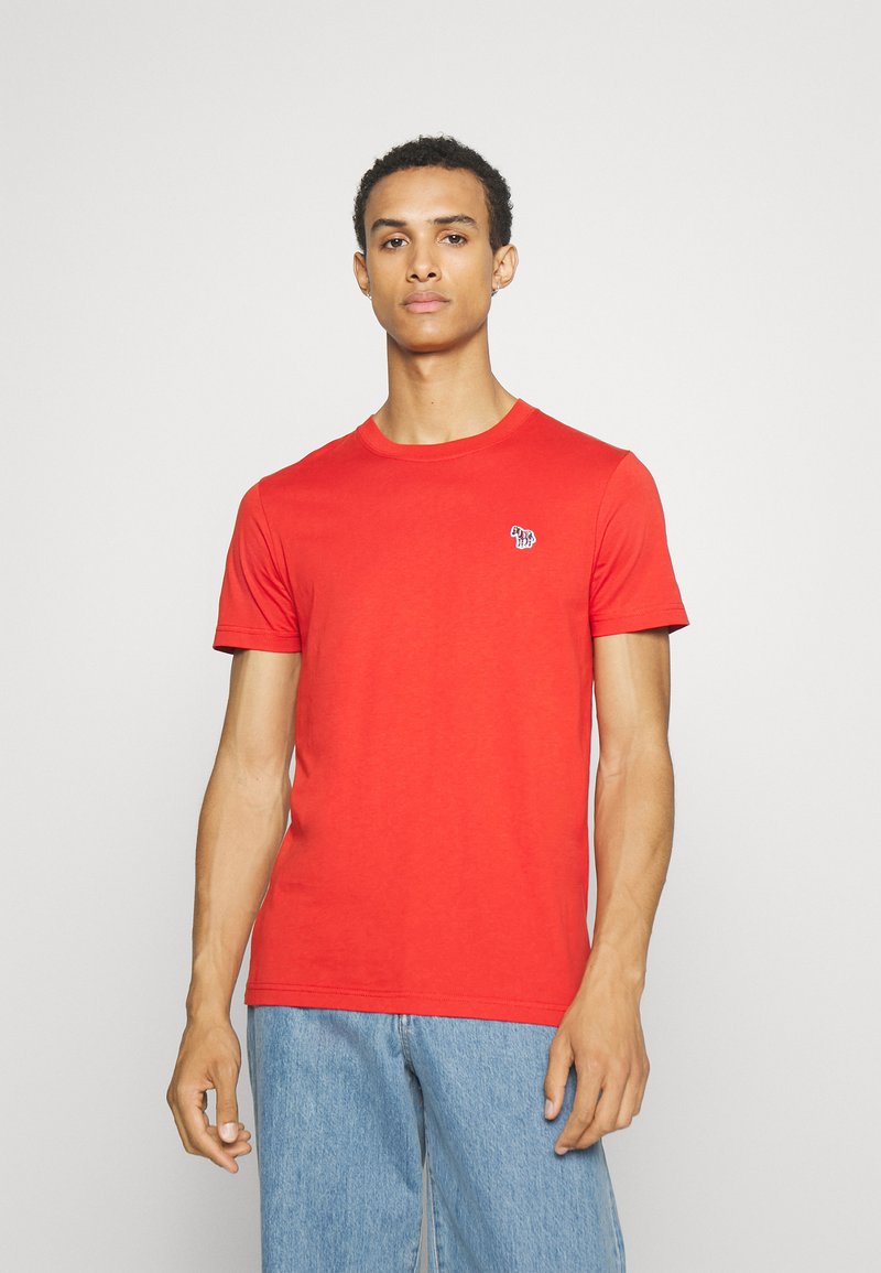 PS Paul Smith SLIM FIT ZEBRA - Basic T-shirt - red - Zalando.co.uk